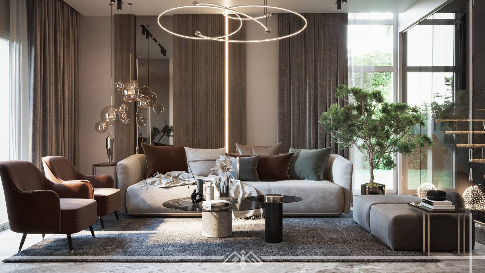 The Square Compound I Luxurious Interior Design I GAF Design Studio